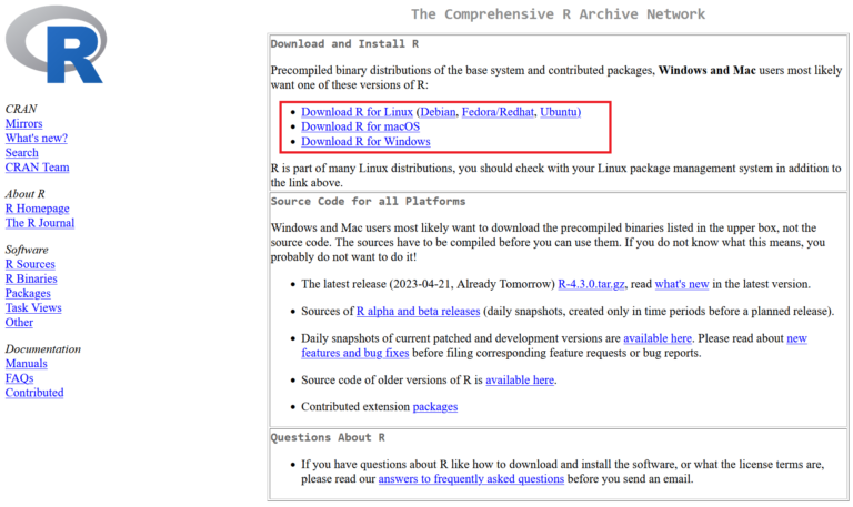 Installation von R und RStudio – Datenanalyse mit R